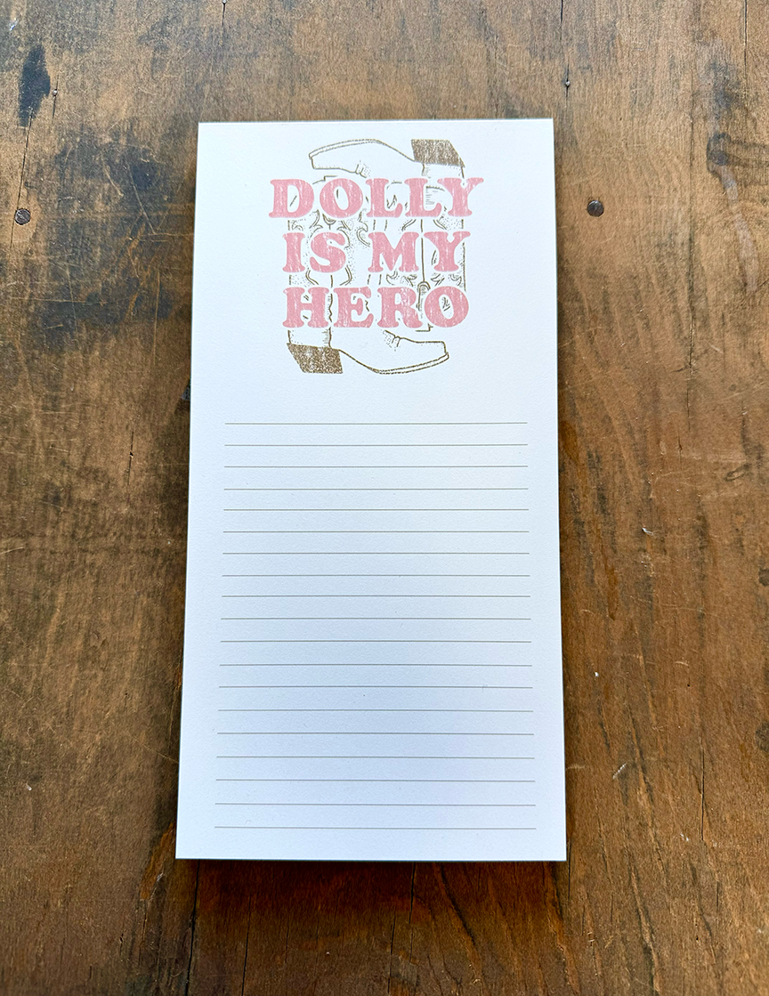 Dolly Is My Hero Notepad – Sercy+Co