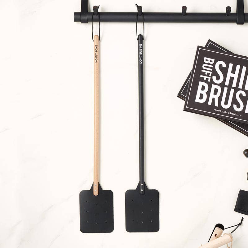 Wood + Leather Fly Swatter – Sercy+Co