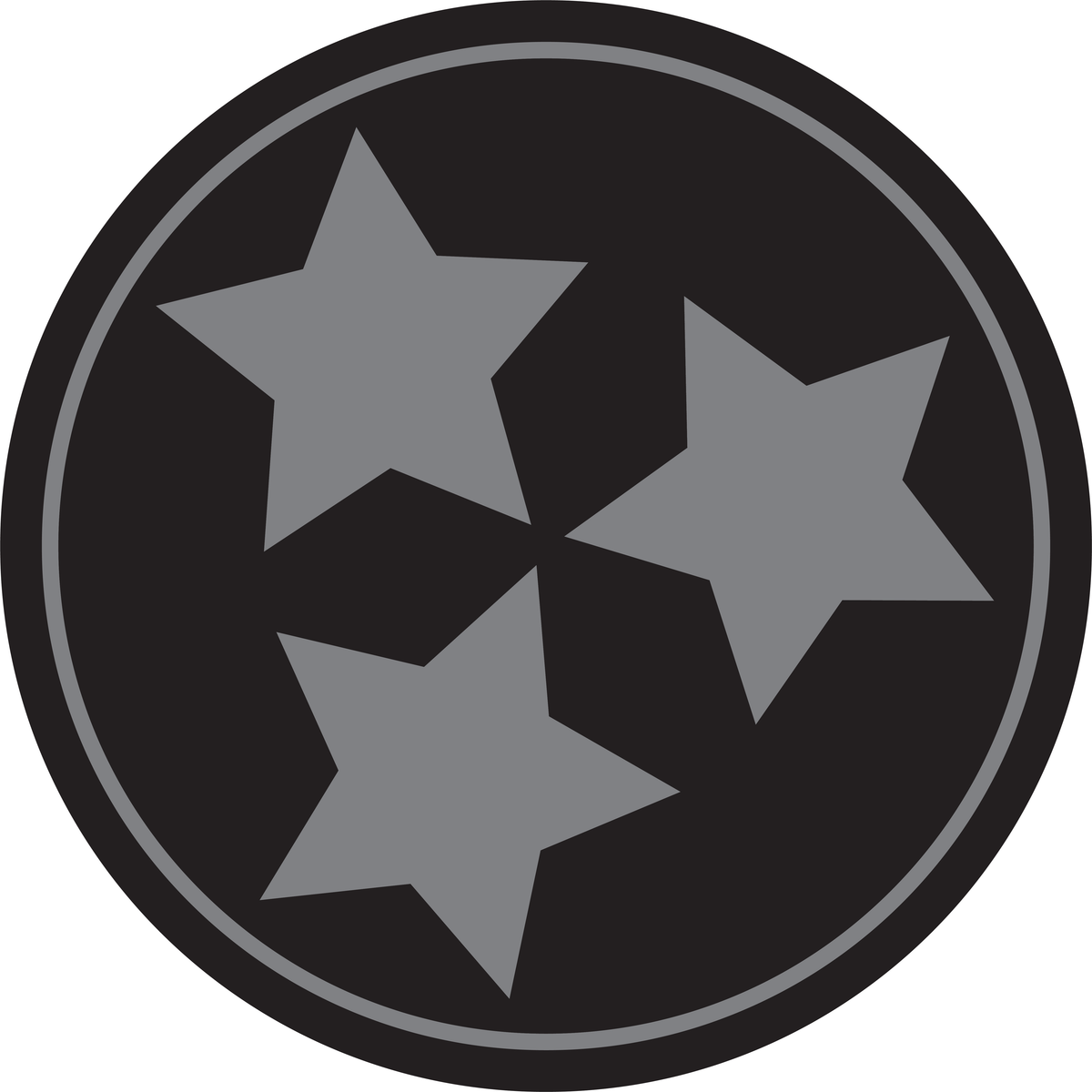 Black Tristar Sticker – Sercy+Co