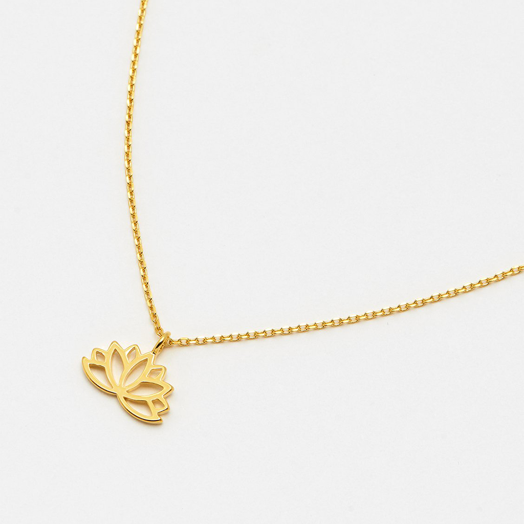 Lotus Flower Cut Out Necklace – Sercy+Co